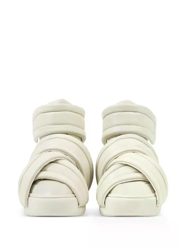 MAISON MARGIELA Woven Leather Sculptural Sneakers - Neutrals