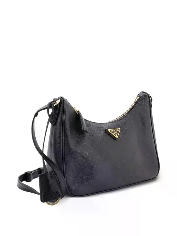 Prada Saffiano Leather Mini Hobo Bag