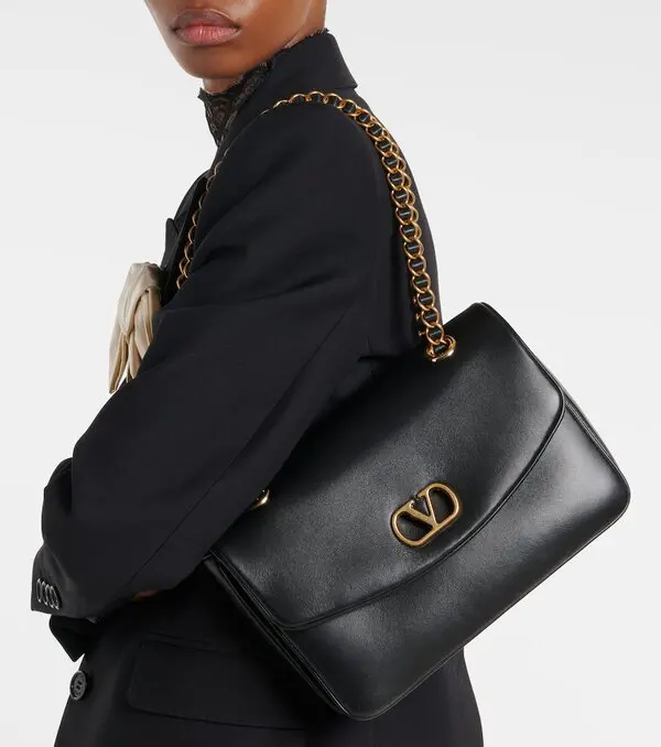Valentino Garavani Djuna Medium Leather Shoulder Bag