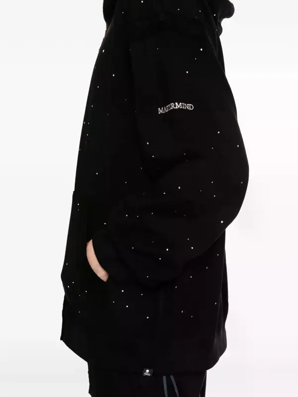MASTERMIND WORLD Crystal-embellished Logo Hoodie