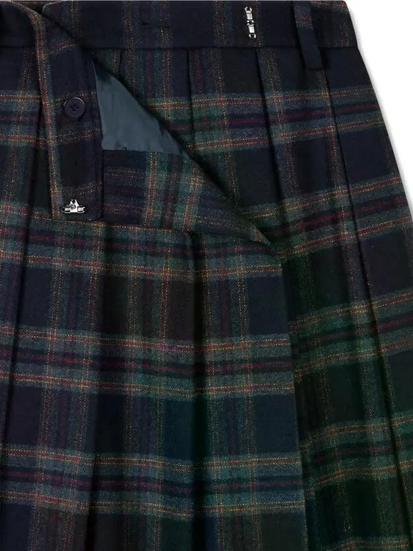 STUDIO TOMBOY Pleated Check-pattern Skirt