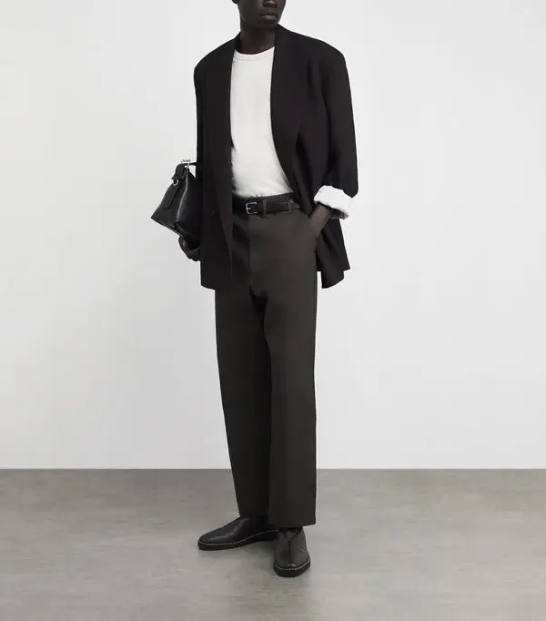 LEMAIRE Carrot Tapered Straight Trousers - Brown