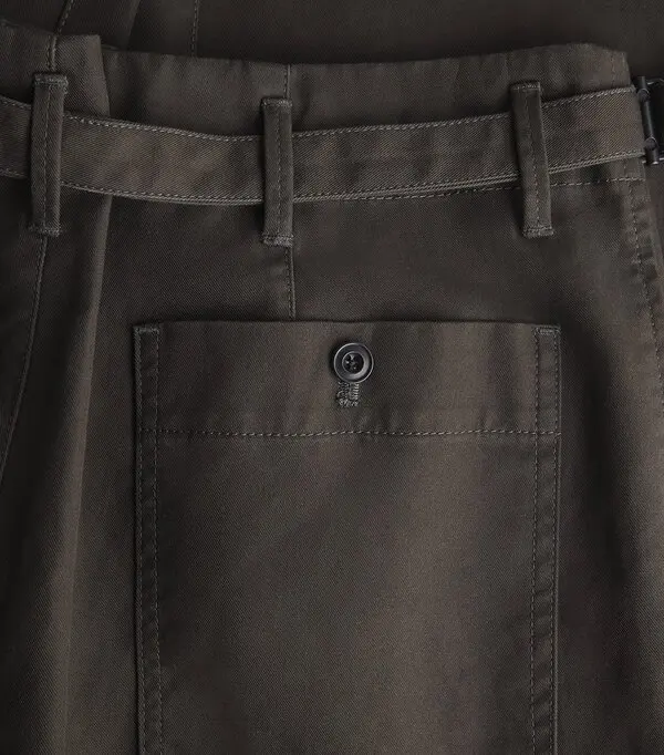 LEMAIRE Carrot Tapered Straight Trousers - Brown