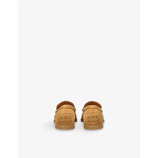 TOD'S Suede Loafers With Penny Strap