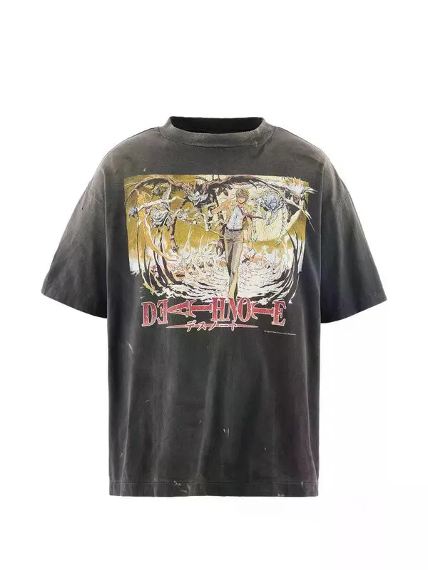 SAINT MXXXXXX X Death Note Print T-shirt