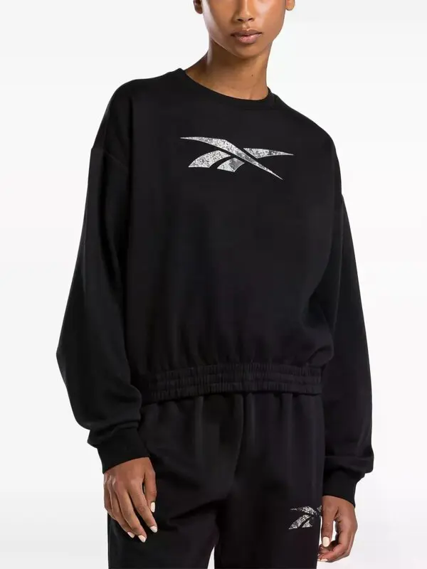 REEBOK Modern Safari Cotton-blend Crewneck Sweatshirt - Black