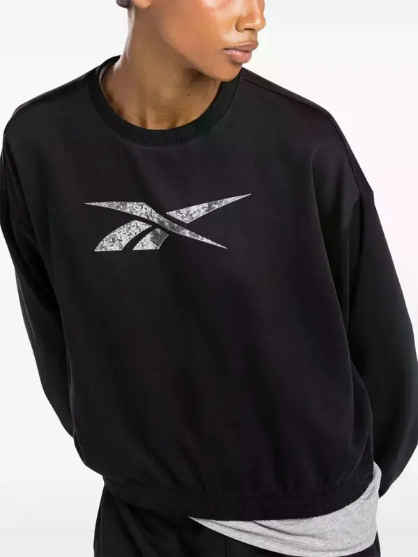 REEBOK Modern Safari Cotton-blend Crewneck Sweatshirt - Black