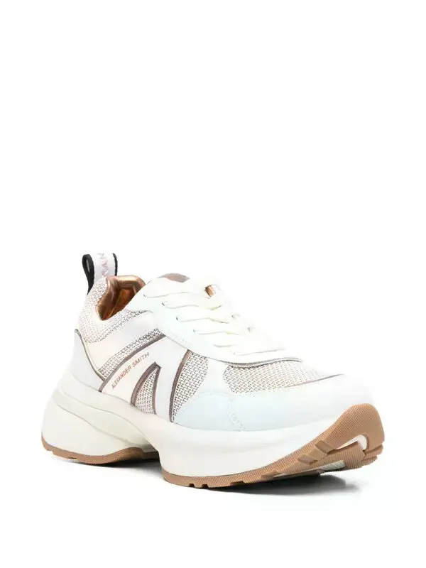 ALEXANDER SMITH Victoria Leather Sneakers With Platform Sole
