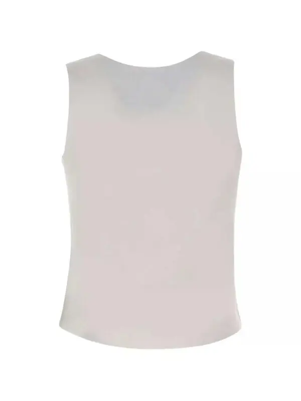 RRD Sleeveless Square Neck Top - White