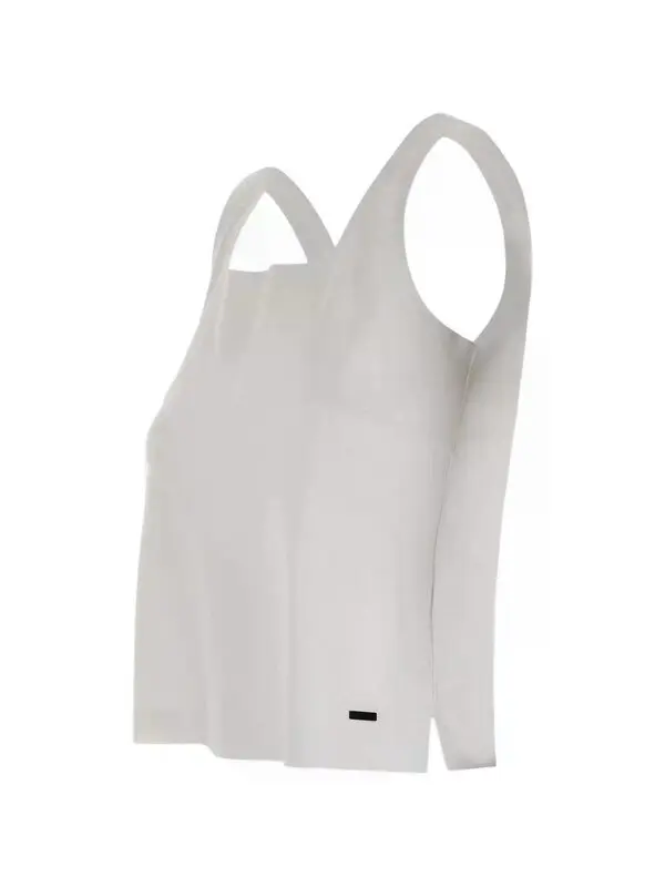 RRD Square-neck Shirty Top - White