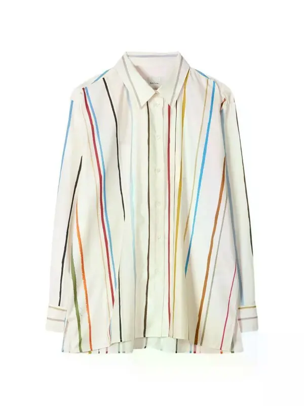 Paul Smith Striped Long Sleeve Shirt - Neutrals