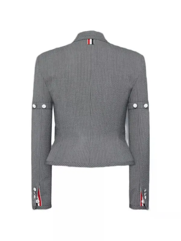 Thom Browne Seersucker Cropped Blazer