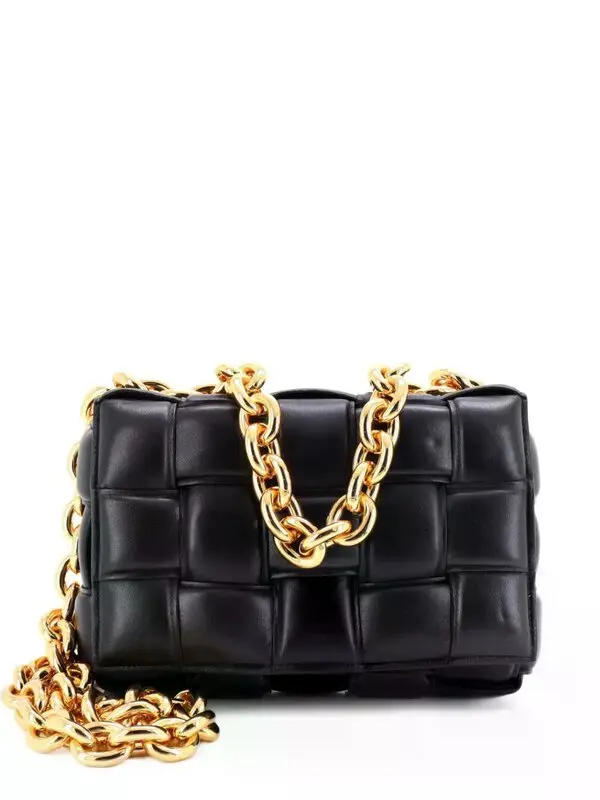 Bottega Veneta Cassette Chain Padded Maxi Bag - Black