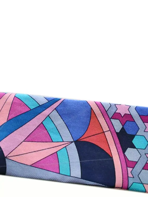 Hermès 2020-2025 Rose De Compas Silk Twilly Scarf Scarves - Blue