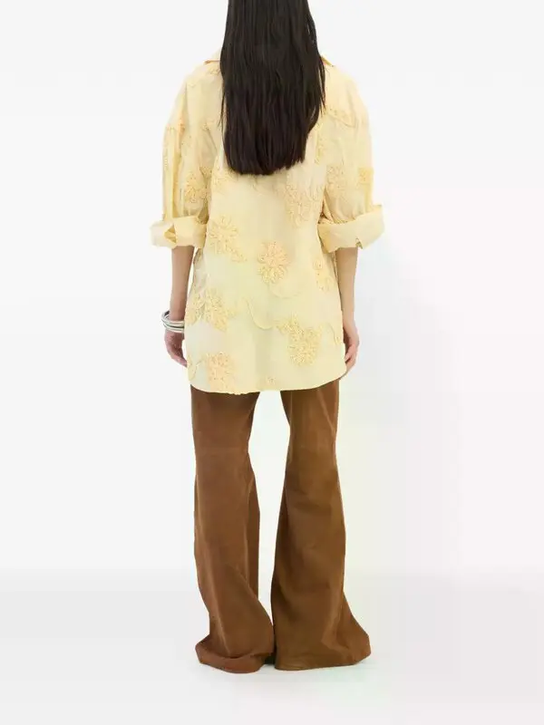 ROTATE BY BIRGER CHRISTENSEN Floral-embroidered Shirt