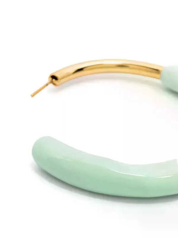 Sunnei Large Rubberised Hoop Earrings