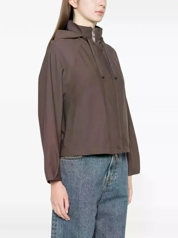 DUNO Hooded Jacket With Front Button Closure