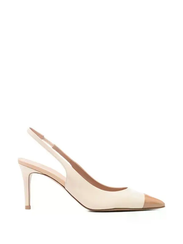 FESTA MILANO Cap-toe Slingback Pumps