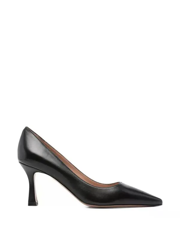 FESTA MILANO Leather Pointed Toe Pumps - Black