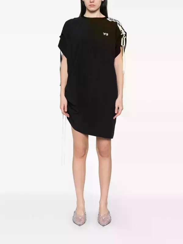 Y3 Stripe Sleeve Dress