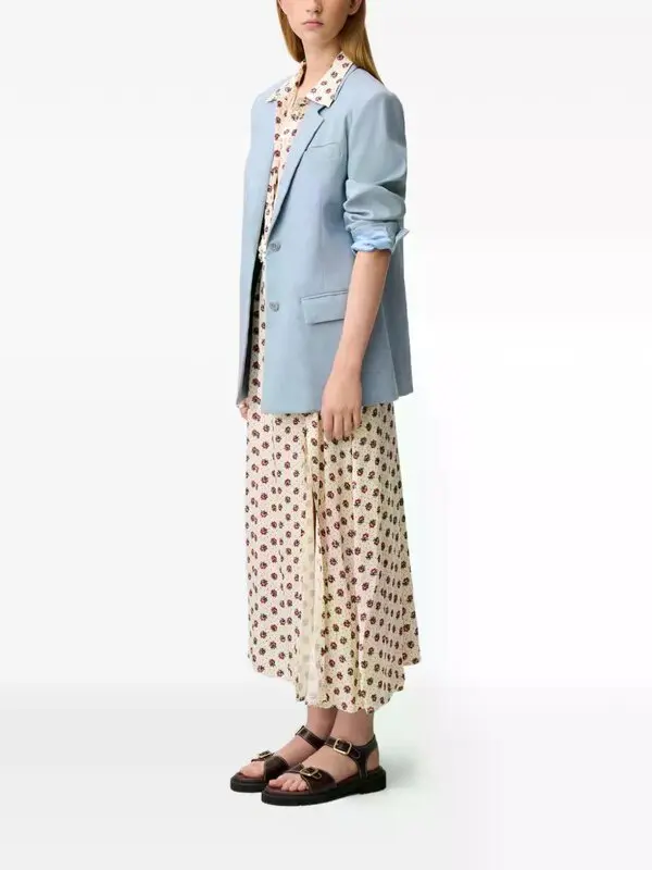 Claudie Pierlot Straight Fit Button Blazer