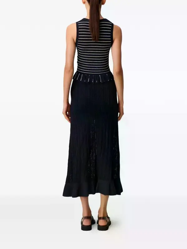 Claudie Pierlot Button Knit Midi Skirt