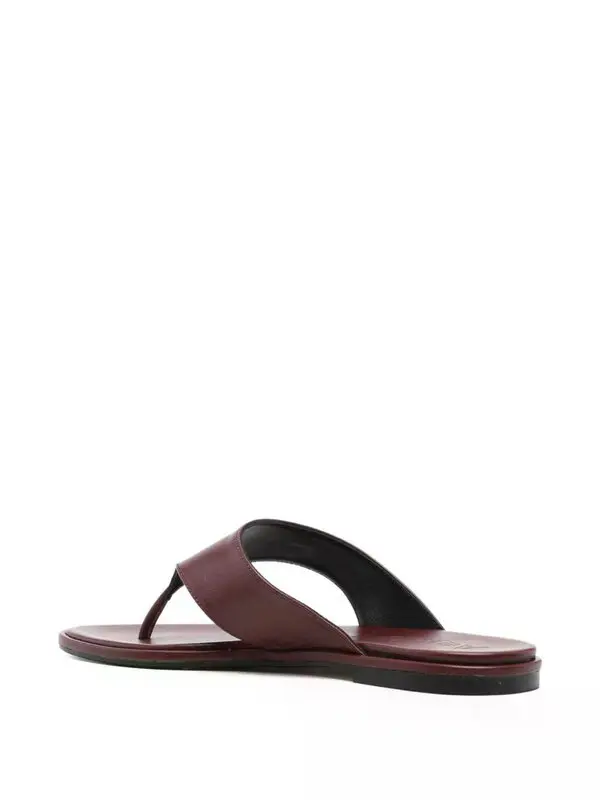 AeydĒ Amaya Nappa Leather Flip Flops - Red