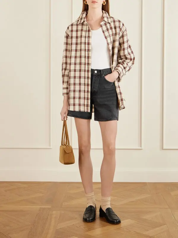 AGOLDE Dame Relaxed Fit Denim Shorts