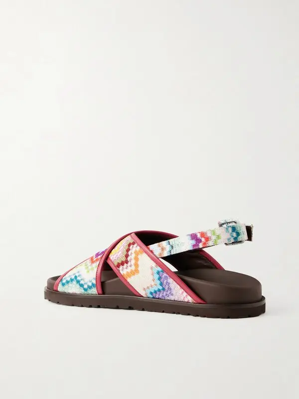 Missoni Allan Striped Lurex Sandals - Multi