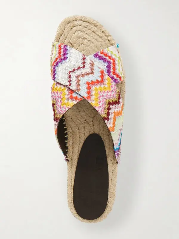 Missoni Harlow Striped Woven Espadrilles - Multi