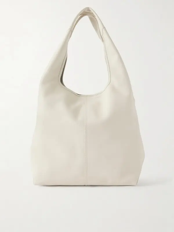 AMI Paris Etienne Leather Shoulder Bag - Neutrals