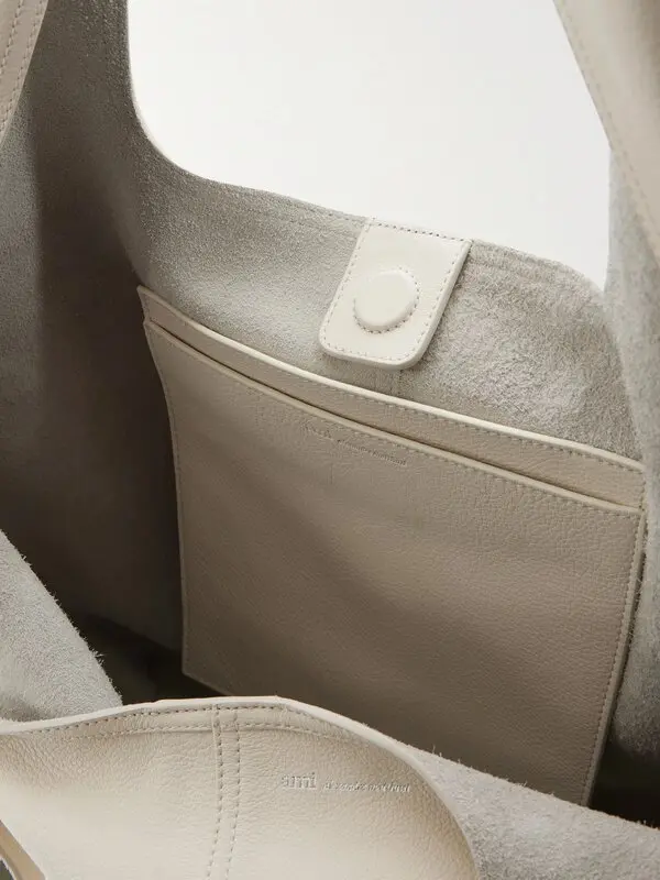 AMI Paris Etienne Leather Shoulder Bag