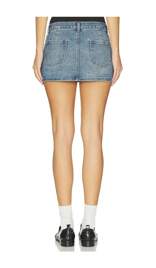 Superdown Lathan Denim Mini Skirt