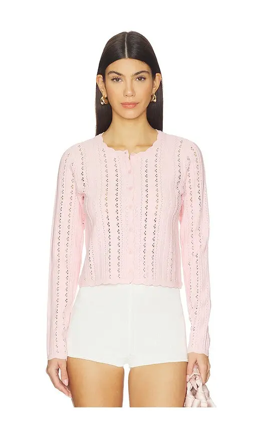 LoveShackFancy Peridot Cardigan - Pink