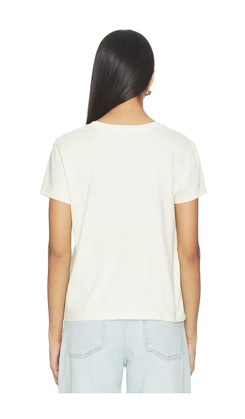 AGOLDE Long Line Adine Tee Shirt - Cream