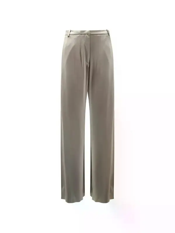 ALYSI Palazzo Pants With Rear Welt Pockets - Grey