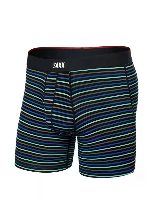 SAXX Vibe Xtra Striped Boxers - Black