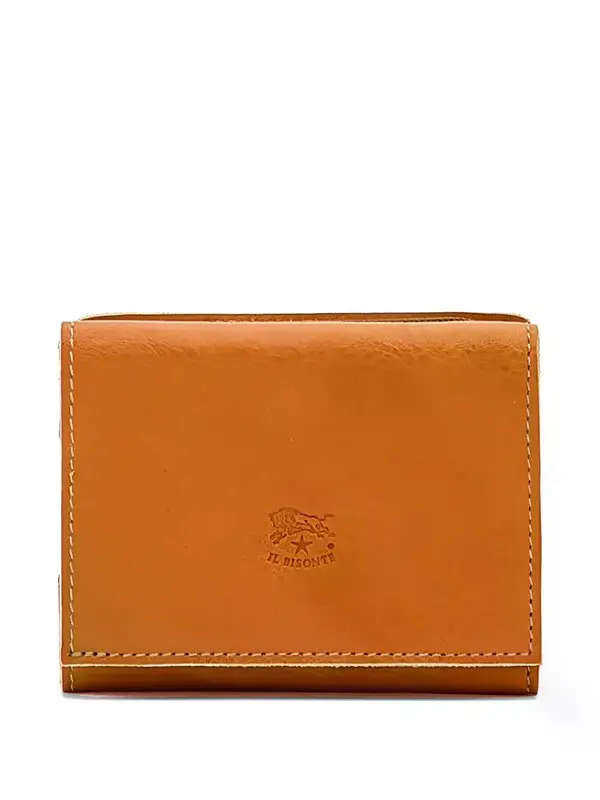 Il Bisonte Grained Foldover Wallet - Brown