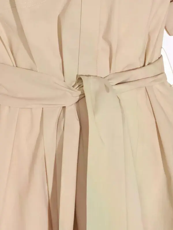 Antonelli Firenze Cotton Midi Dress With Sequins And Belt
