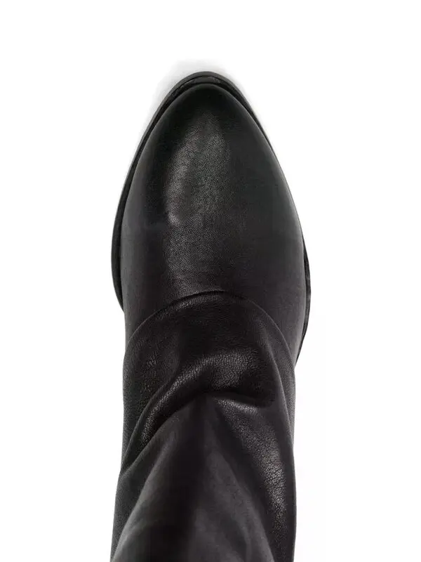 Moma Rigazip Leather Ankle Boots