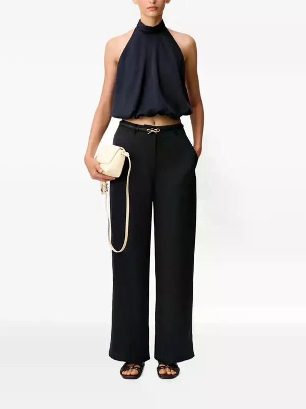 Claudie Pierlot Gathered Halter Top - Blue
