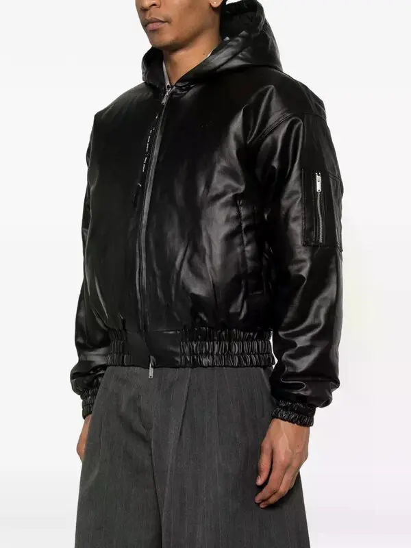 ALIS Hooded Zip Bomber Jacket