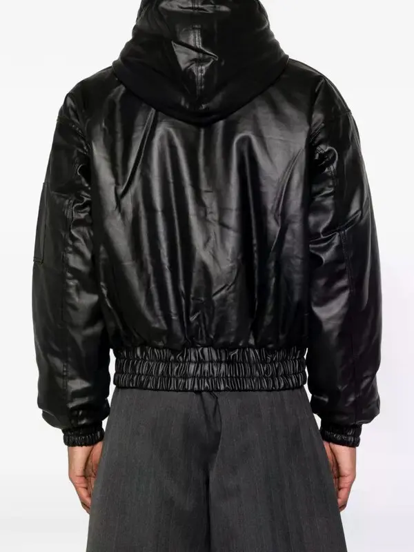 ALIS Hooded Zip Bomber Jacket