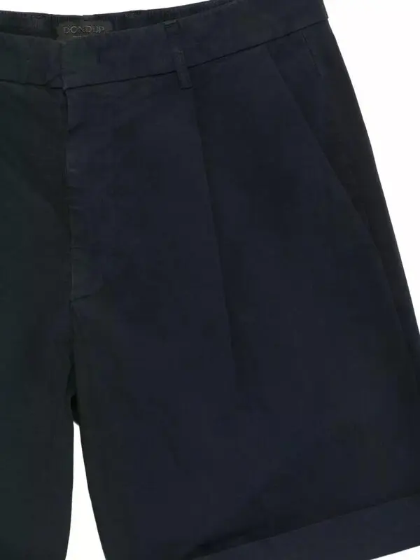 DONDUP Pleated Shorts With Turn-up Hem