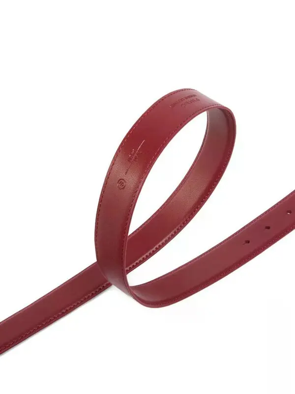 Pinko Love Birds Leather Belt - Red