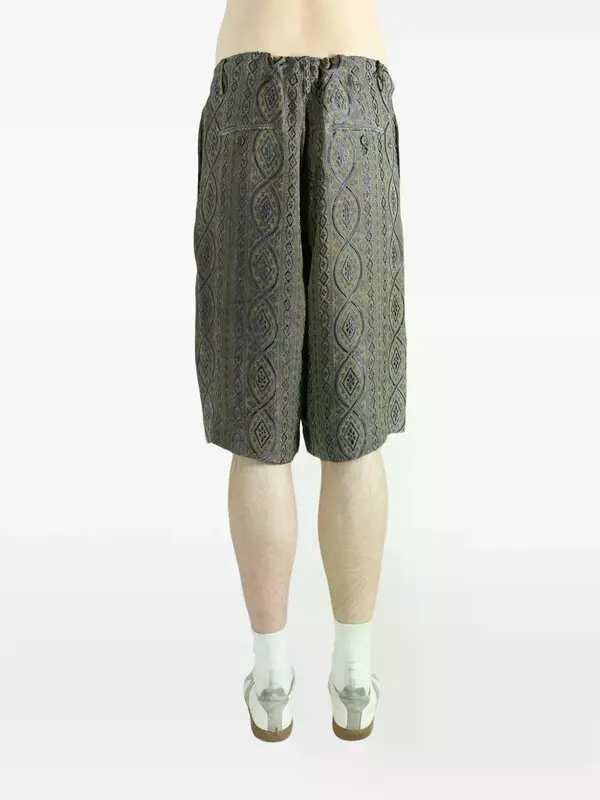 UMA WANG Patterned Drawstring Shorts