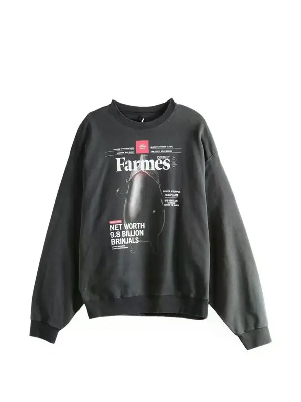 DOUBLET Farmes Magazine Cover Printed Sweatshirt