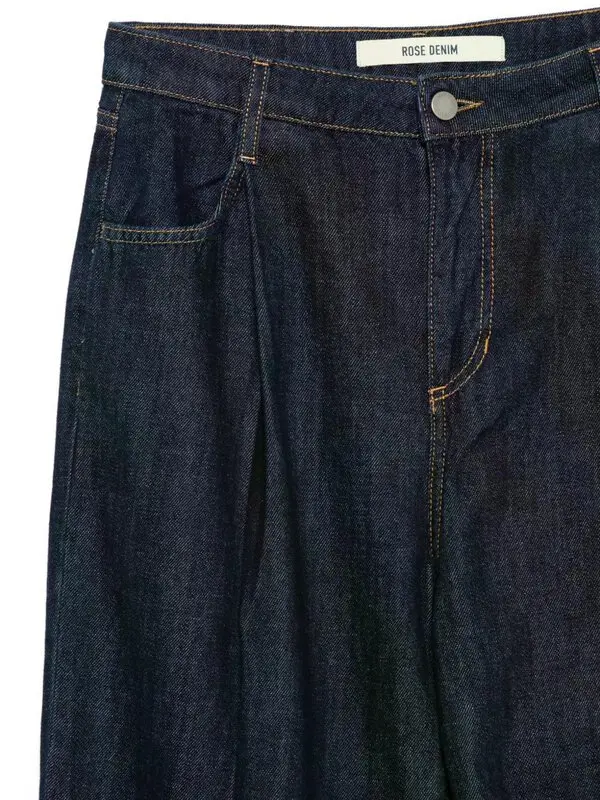 MERCI Barbra Pleated Jeans - Blue