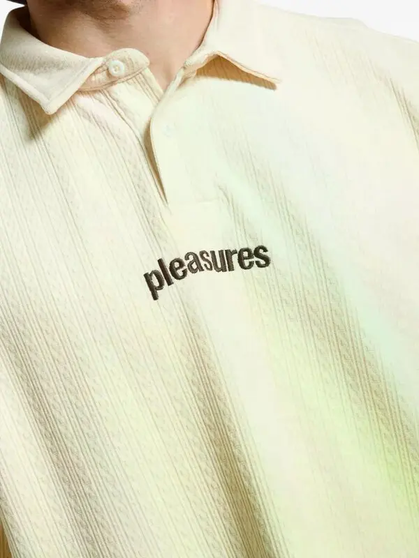 PLEASURES Logo-embroidered Polo Shirt