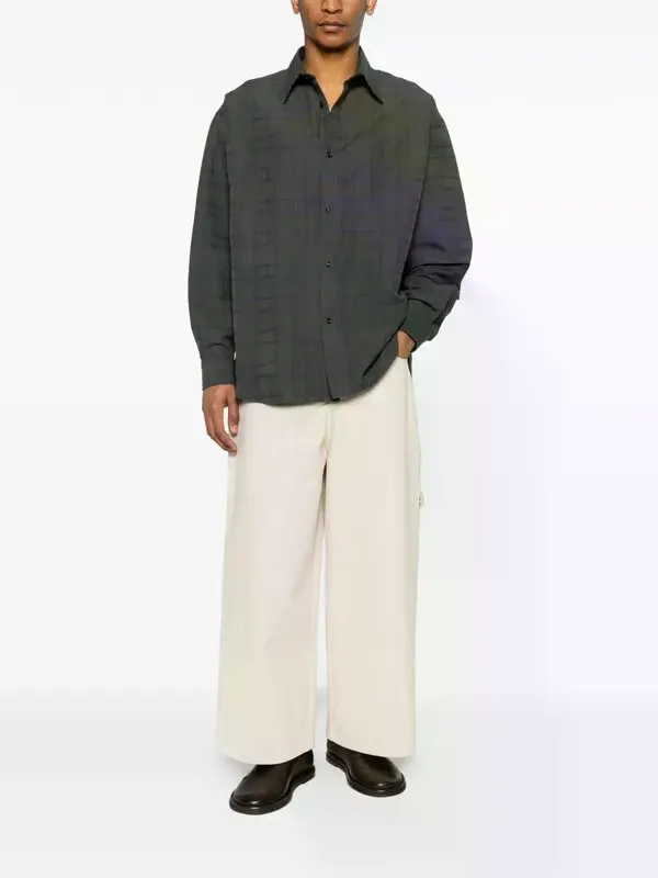 SAGE NATION Chisholm Oversized Long-sleeve Check Shirt